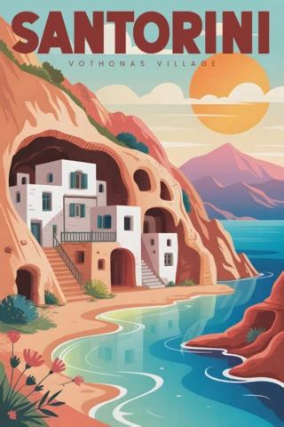 Peygamber Elias Manastırı Gün Batımı Deniz Manzarası Ve Palmiye Ağaçları Ile Santorini Seyahat