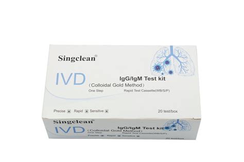 Ivd High Quality Singclean Test Kit Colloidal Gold Fast Test Test Kit And Test Tube