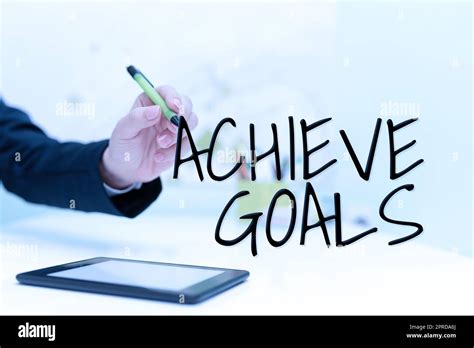 Text Showing Inspiration Achieve Goals Internet Concept Results