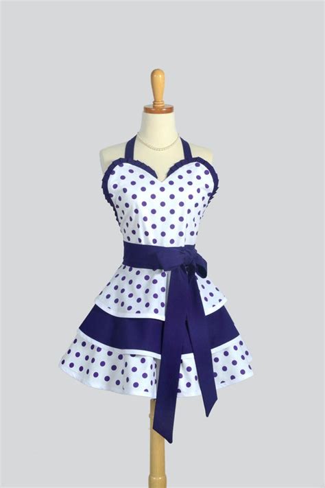 Sexy Retro Pinup Apron Flirty And Cute Retro Womens Apron In