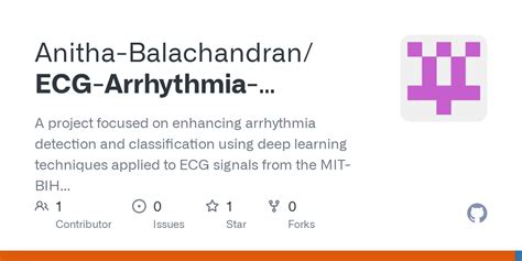 Github Anitha Balachandran Ecg Arrhythmia Detection A Project