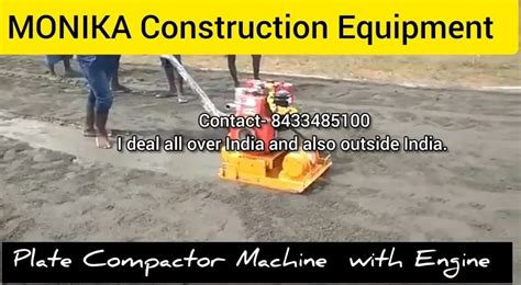 Engine Motor Engine Or Motor Vibratory Plate Compactor Capacity 3 To