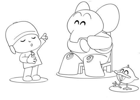 Coloriage Pocoyo à Imprimer