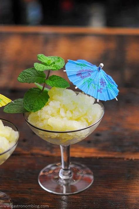 Pineapple Mint Granita Recipe Gastronom Cocktails