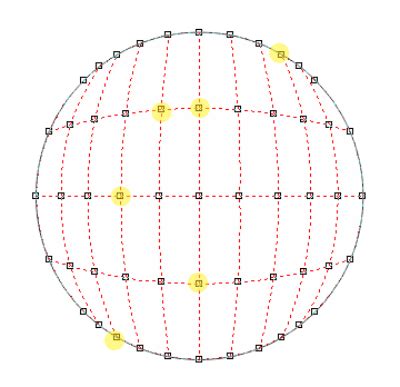 Mesh Fill Nodes In Grid CorelDRAW Graphics Suite X CorelDRAW Graphics Suite X