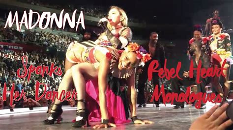 Madonna Spanks Dancer Madonna Spanking Rebel Heart Tour Monologues