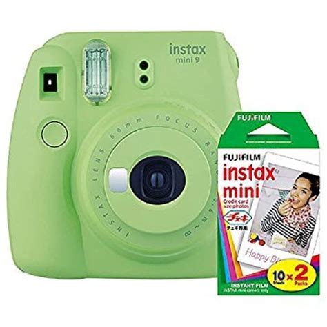 Buy Fujifilm Instax Mini 9 (Lime Green) Instant Camera with Mini Film ...