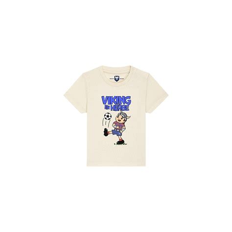 Tee Shirt Bébé Viking En Herbe Blanc