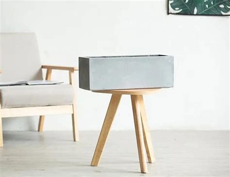 Cement Planter Rectangle Garden Plus