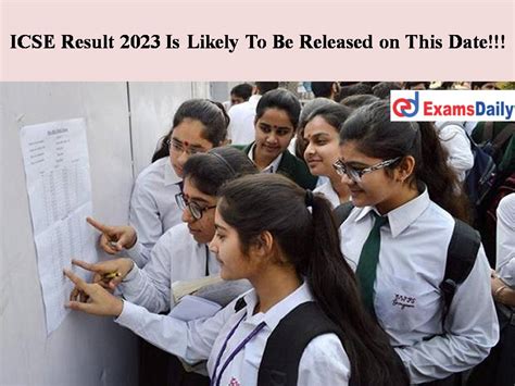 Icse Result 2023 Is Likely To Be Released On This Date Get The