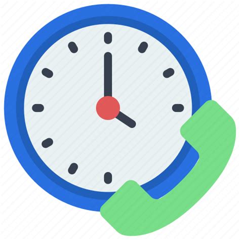Phone Time Call Timer Clock Icon Download On Iconfinder