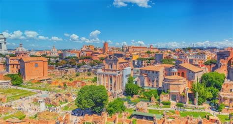 Blick auf das Forum Romanum vom Palatin ein allgemeiner Überblick über