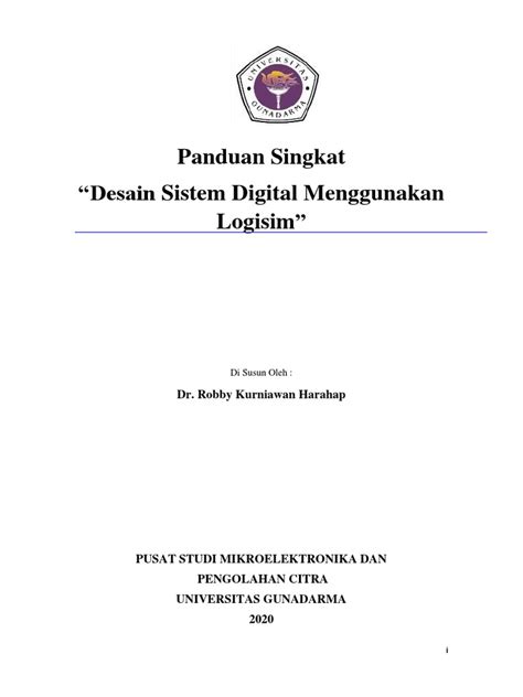 panduan singkat desain digital menggunakan logisim pdf