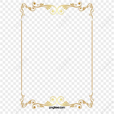 กรอบลายทองเวกเตอร์ ความประณีต กรอบทอง กรอบลายไทย Png สำหรับการดาวน์โหลด