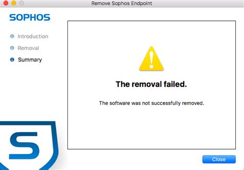 Uninstalling Sophos Central Endpoint The Removal Failed Discussions