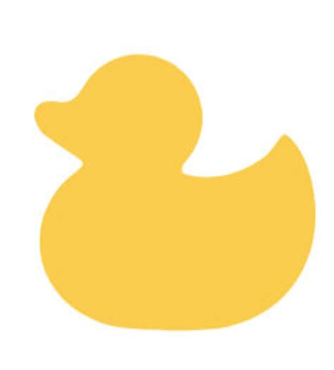 Paper Rubber Duck Shape Rubber Duck Shape Rubber Duck Die Cuts