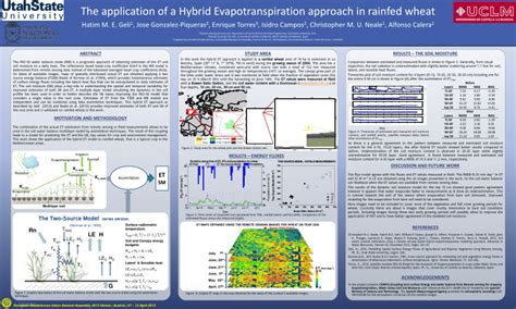 Pdf The Application Of A Hybrid Evapotranspiration Approach In Rainfed Wheat