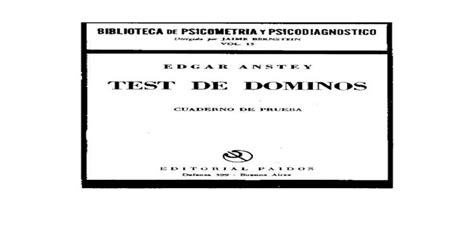Pdf Cuadernillo Test Domino Pdfslidenet