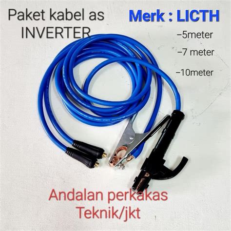 Jual Paket Kabel Las 16mm10meterkabel Las 7mtang Massa 3m2bh Konector Jakarta Barat