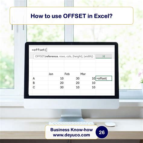 Mastering The Offset Function In Excel Deyuco Academy