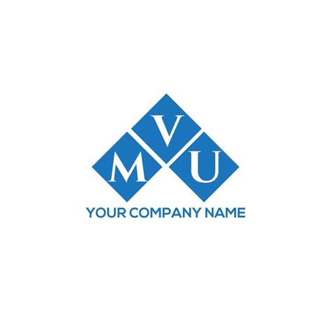 Mvu Letter Logo Design On White Background Mvu Creative Initials Letter Logo Concept Mvu
