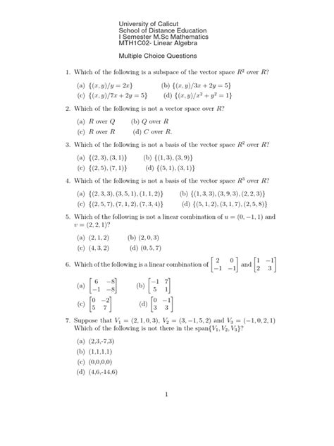 New Linear Algebra Pdf Basis Linear Algebra Linear Map