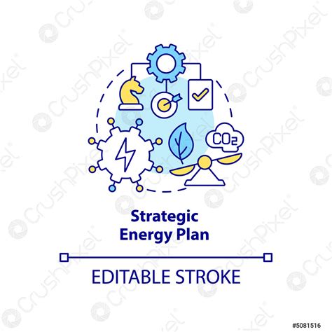 Strategic Energy Plan Concept Icon Stock Vector 5081516 Crushpixel