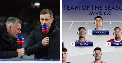 Jamie Carragher And Gary Neville Names Their Premier League Team Of The