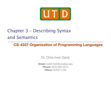 Cs 433703chapter3 Syntax And Semanticspdf Cs 433703chapter3 Syntax And Semanticspdf