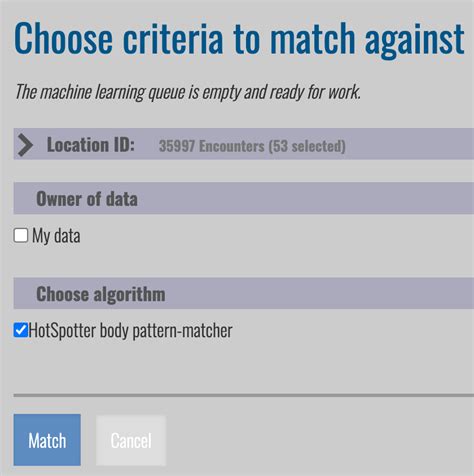 Requesting Adding Annotation To Run Match Support Wild Me Community