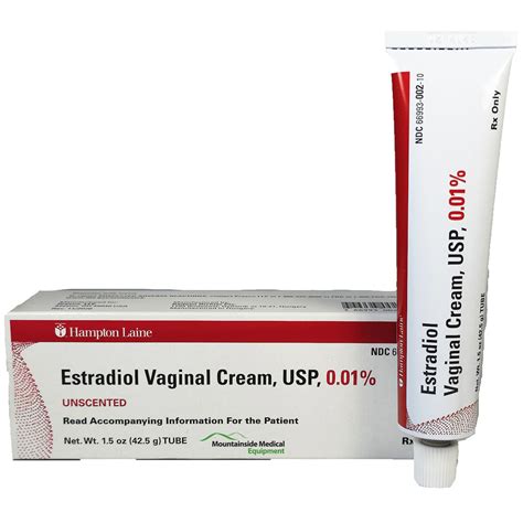 Estradiol Vaginal Cream 001 Tube With Calibrated Applicator 425 Gm