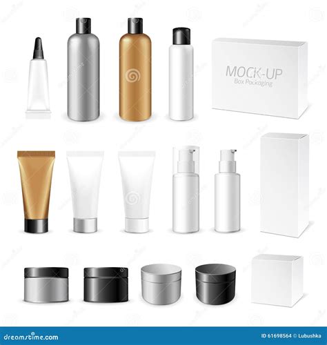 Make Up Packaging Product Stock Vector Illustration Of Design 61698564