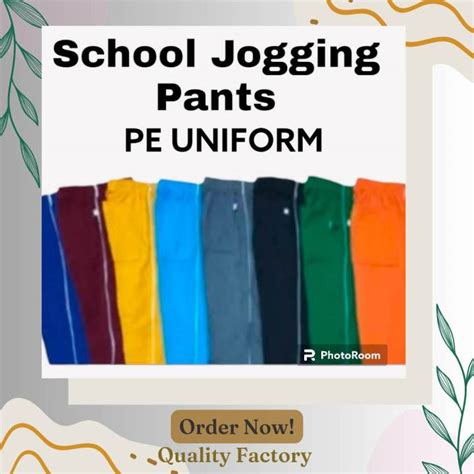 1qf Jogging Pants Pe Uniform School Jogging Pants Lazada Ph