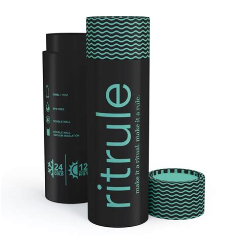 Designs Cyclinder Box Shape For Water Bottle Packaging Product