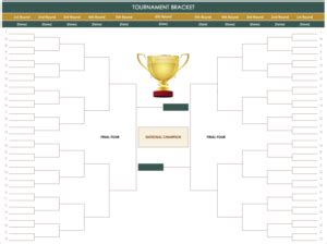 Free Tournament Bracket Generators And Templates