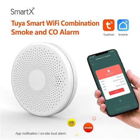 Tuya Wifi Temperature And Humidity Sensor With External Waterproof Probe And Buzzer Alarm Smartx Bd
