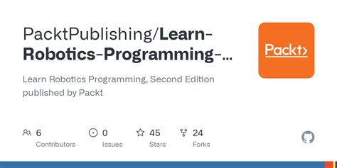 Github Packtpublishinglearn Robotics Programming Second Edition Learn Robotics Programming
