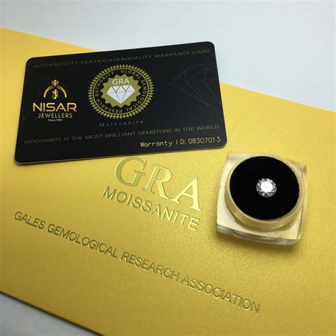 Gra Certified 1 Carat Moissanite Nisar Jewellers