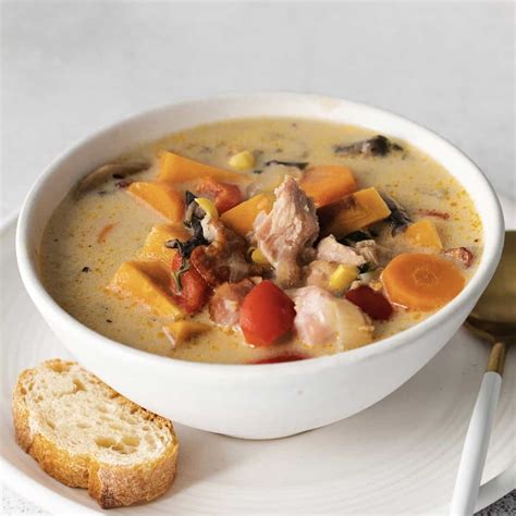 Smoked Turkey Chowder With Sweet Potatoes Recipe Cart Recipe Cart