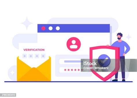 Twostep Verification Flat Illustration Vector Template Otp