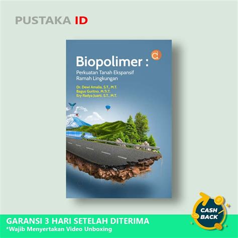 Jual Buku Biopolimer Perkuatan Tanah Ekspansif Ramah Lingkungan