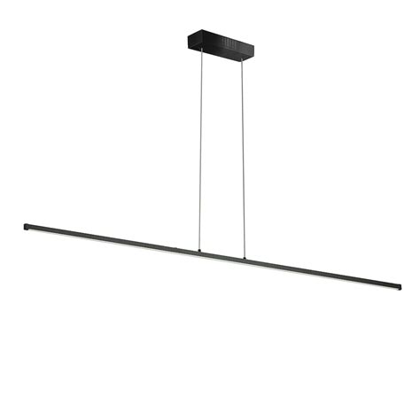 Dainolite Array 1 Light Matte Black Integrated Led Pendant With White Acrylic Diffuser The