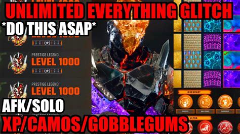 Use Asap Unlimited Everything Glitch Bo6 Xp Camos Gobblegums Bo6