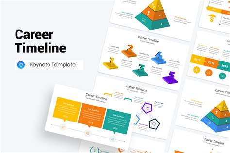 Career Timeline Keynote Template Nulivo Market