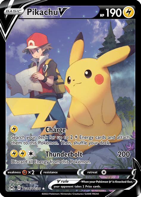 Pikachu V Lost Origin Pokemon Card Pikawiz