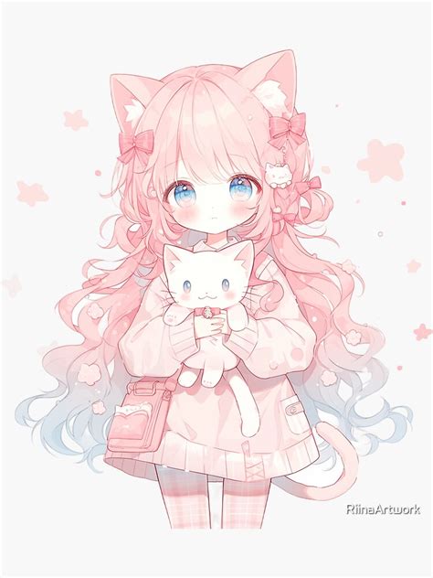 Cute Anime Chibi Cat Girl
