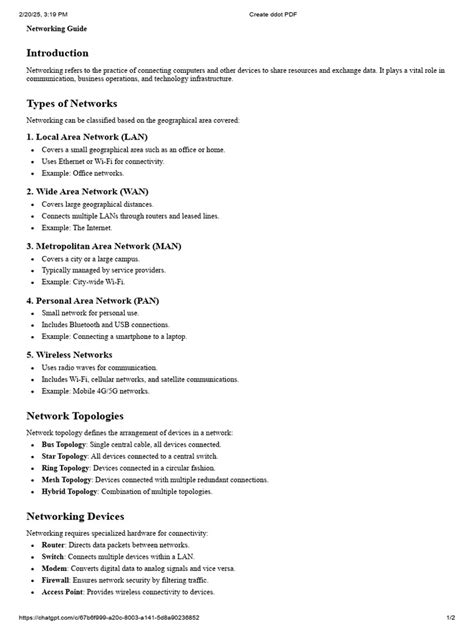 Networking Pdf Computer Network Network Topology