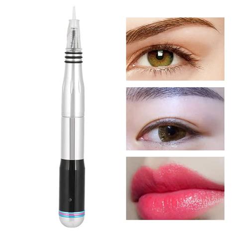 샤오망 문신 자수 충전 기계 장치 반영구 마이크로 블레이딩 문신 펜 눈썹 아이라이너 입술용 110 240v Us영구 메이크업 머신 Aliexpress
