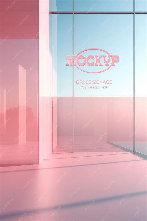 Premium Psd Glass Logo Effect Mockup