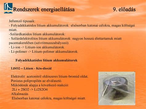 Rendszerek Energiaellátása 9 Előadás Ppt Letölteni